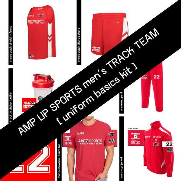 TEAM AMP UP Track + Field Men's Uniform Basics Package - AMP UP Sports ...